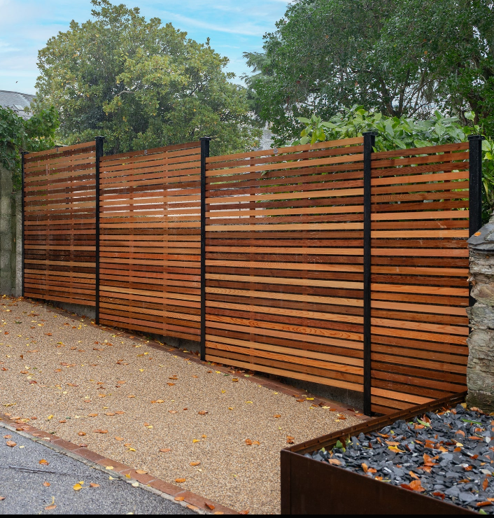 Canadian Cedar Slatted Fencing - Trade Warehouse