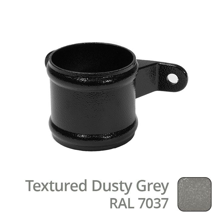 Alumasc 100mm (4") Cast Aluminium Eared Socket - Textured Dusty Grey R