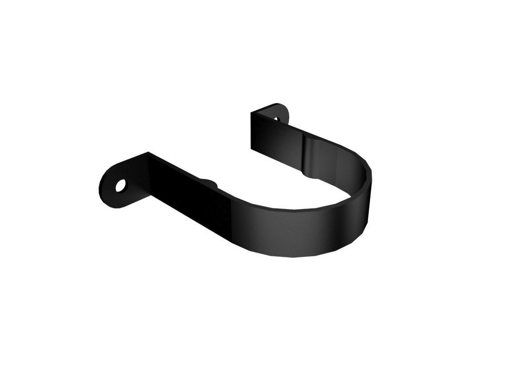 Cast Aluminium Black 63mm 30mm Standoff Pipe Clip