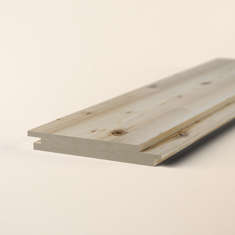 4m European Larch Wood Cladding 145mm x 18mm – Exterior Shadow Gap Tim