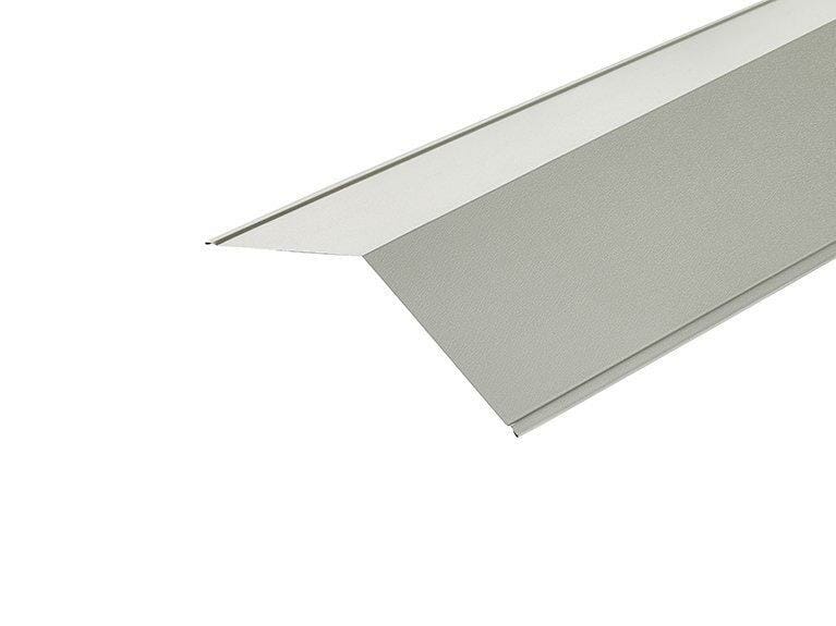 Metal PVC Plastiol Coated Goosewing Grey Ridge Flashing 200mm x 200mm