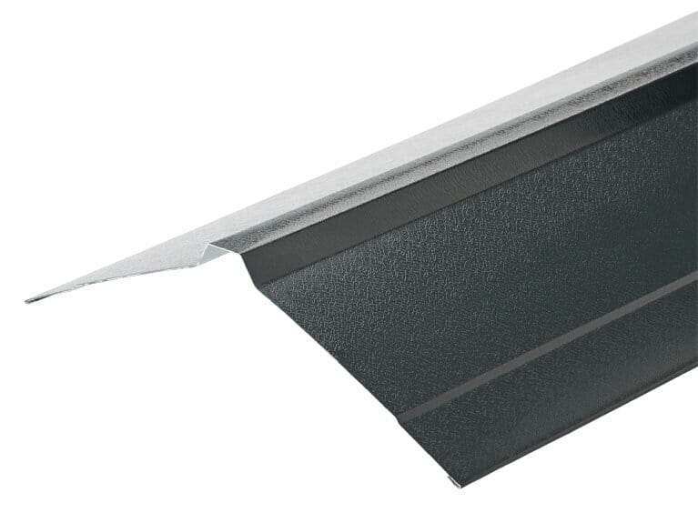 Metal PVC Plastisol Coated Slate Blue NORDIC Ridge Flashing 195mm x 19